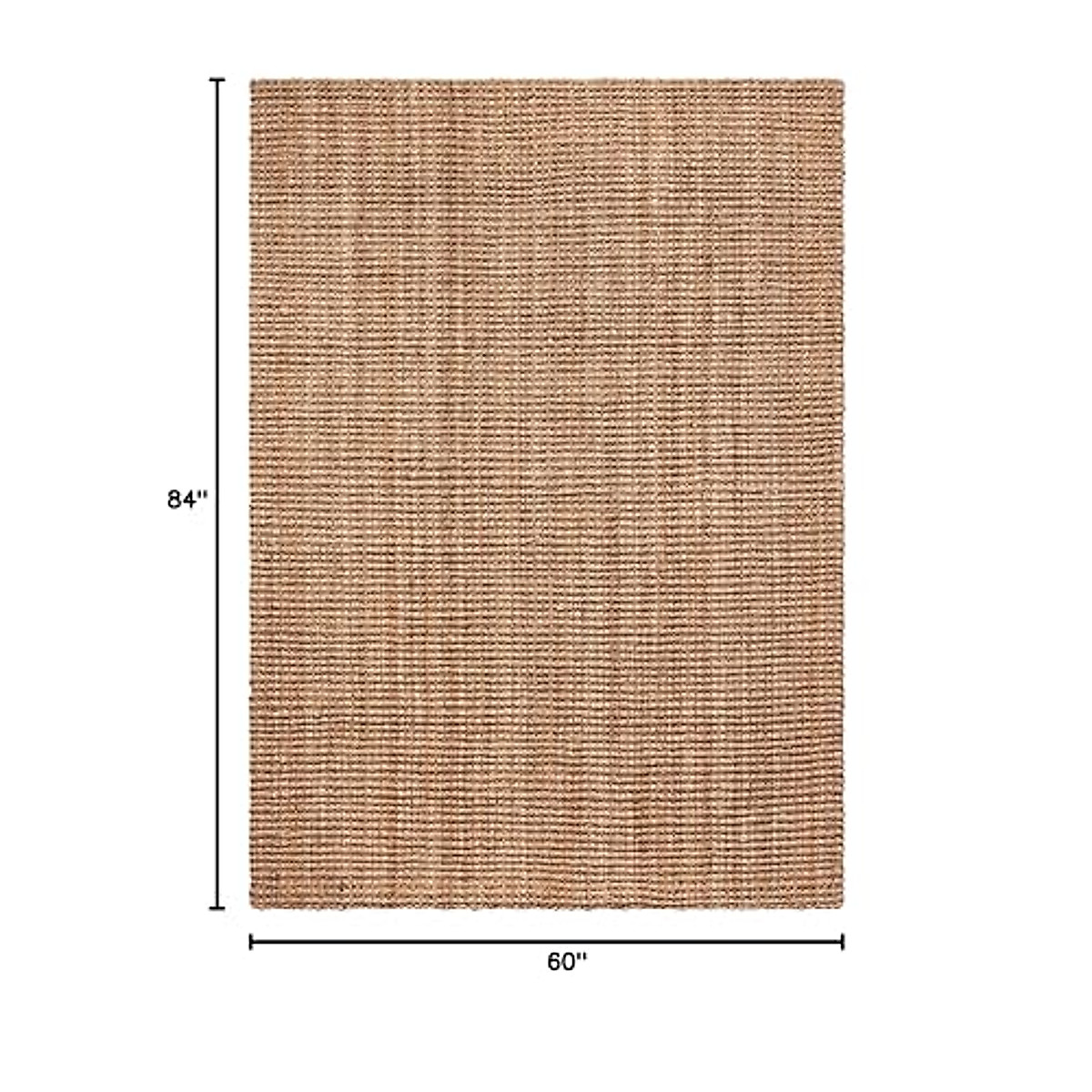 MARTHA STEWART x SAFAVIEH 5' x 7' Natural MSR9551A Handmade Farmhouse Jute Area Rug