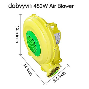 Air Blower 480 Watts, Bounce House Blower for inflatables Jump House, Inflatable Castle and Jump Slides, Efficient and Convenient Commercial Inflatable Blower for Bounce House