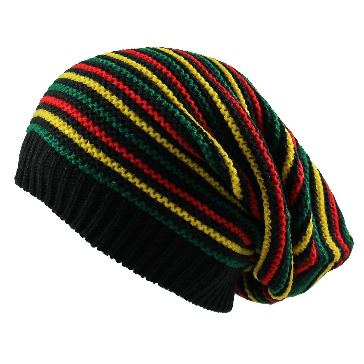 RW Classic Rasta Long Dreadlock Multi Beanie