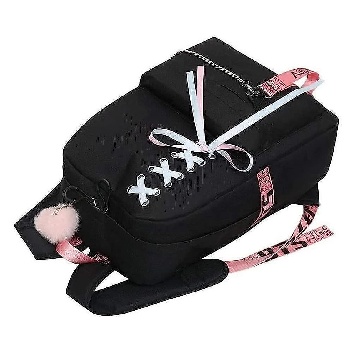 Alikpop USB Backpack Jimin Suga Jin Taehyung V Jungkook Korean Casual Backpack Daypack Laptop Bag College Bag Book Bag School Bag With Pencil Bag