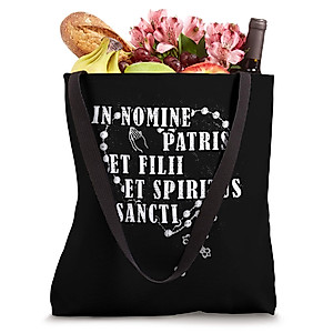 Latin Roman Catholic Rosary Religious Catholic Holy Tote Bag