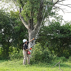 MAXTRA Pole Saw Gas Powered, Reach to 16 Foot Extendable Tree Trimmer Powerful 42.7CC 2-Cycle Gas Chainsaw Cordless Tree Pruning Saw with Portable Bag