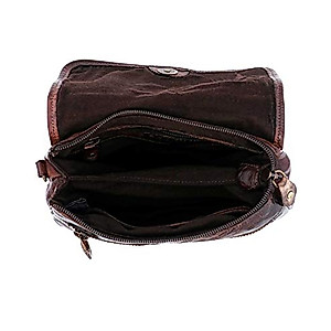 Bed|Stu Women’s Ziggy Leather Crossbody Bag (Teak Rustic)