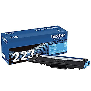 Brother Genuine TN223C, Standard Yield Toner Cartridge, Replacement Cyan Toner, Page Yield Up to 1,300 Pages, TN223, Amazon Dash Replenishment Cartridge