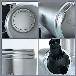 500ml Protein Shake Bottle,Smoothie Shaker & Gym Powder Bottle,Protein Mixes Shaker Cup,Stainless Steel Water Bottle And Protein Shaker,Reusable Stainless Steel Water Bottle,Gym Water Bottle