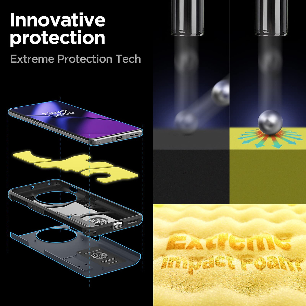 Spigen Tough Armor Designed for OnePlus 11 Case (2023) - Metal Slate