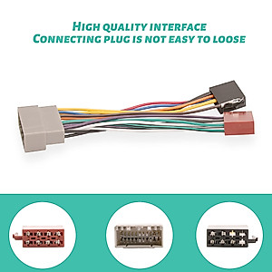 G Car Stereo Radio Wiring Harness Aftermarket Install Speaker Power Plug Connector Fit for Chrysler 2002-2007, Jeep 2001-2007, Dodge Ram 2002-2007