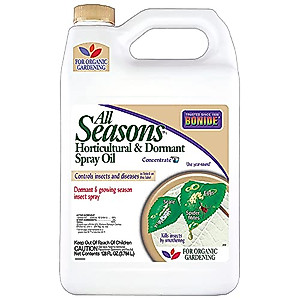 Bonide All Seasons Horticultural & Dormant Spray Oil, 128 oz Concentrate, Disease Prevention and Insect Killer for Organic Gardening