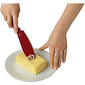 Kuhn Rikon Colori Sandwich Knife, 5.5", Red