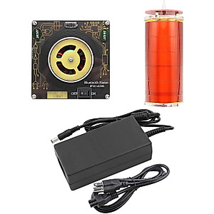 JZENT Bluetooth Music Tesla Coil PLLSSTC Desktop Toy Plasma Loudspeaker Arc Generator Wireless Transmission Teaching Demonstration Experiment Model JE-13