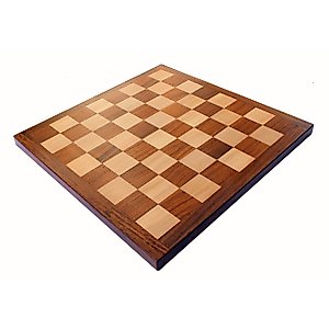 StonKraft Wooden Chess Board Without Pieces for Professional Chess Players - Appropriate Wooden & Brass Chess Pieces Chessmen Available Separately by Brand (16x16 Acacia)