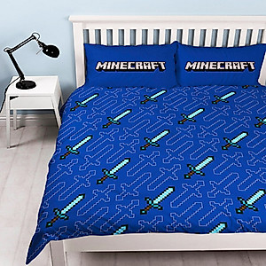 Minecraft 'Good Guys' Double Duvet Set - Large Print Design