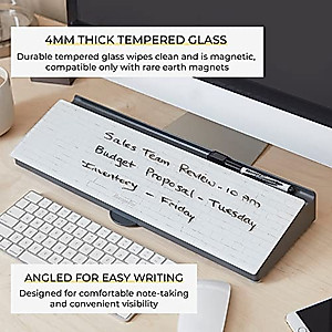 ECR4Kids MessageStor Keyboard Write and Store, Desk Organizer, White Brick