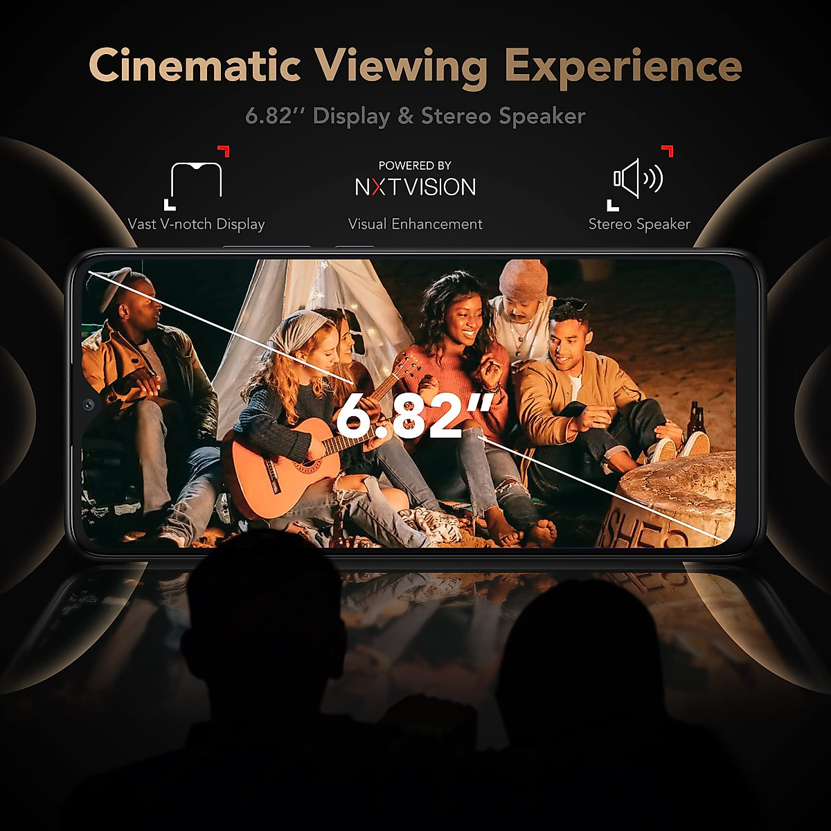 TCL 30XL |2022| Unlocked Cell Phone, 6.82 inch Vast Display, 5000mAh Battery, Android 12 Smartphone, 50MP AI Quad-Camera, 6GB RAM + 64GB ROM, US Version Mobile Phone, Night Mist (Renewed)