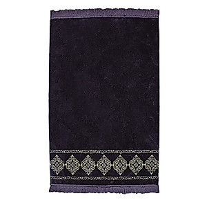 Modefa Turkish Islamic Prayer Rug - Large & Wide Soft Velvet Janamaz - Comfortable Muslim Praying Mat for Men & Women - Ramadan or Eid Gift - with Prayer Beads Tesbih - Grand Plush (Purple)