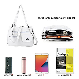 Angel Kiss Purses and Handbag for Women Soft PU Leather Large Hobo Bags for Ladies Top Handle Satchel Shoulder Bag