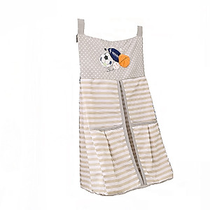 6 PCs Blue Sports Themed Nursery Crib Bedding Set Baby Boy Embroidery Ruby Soccer Basketball Baseball Cot Bedding Set