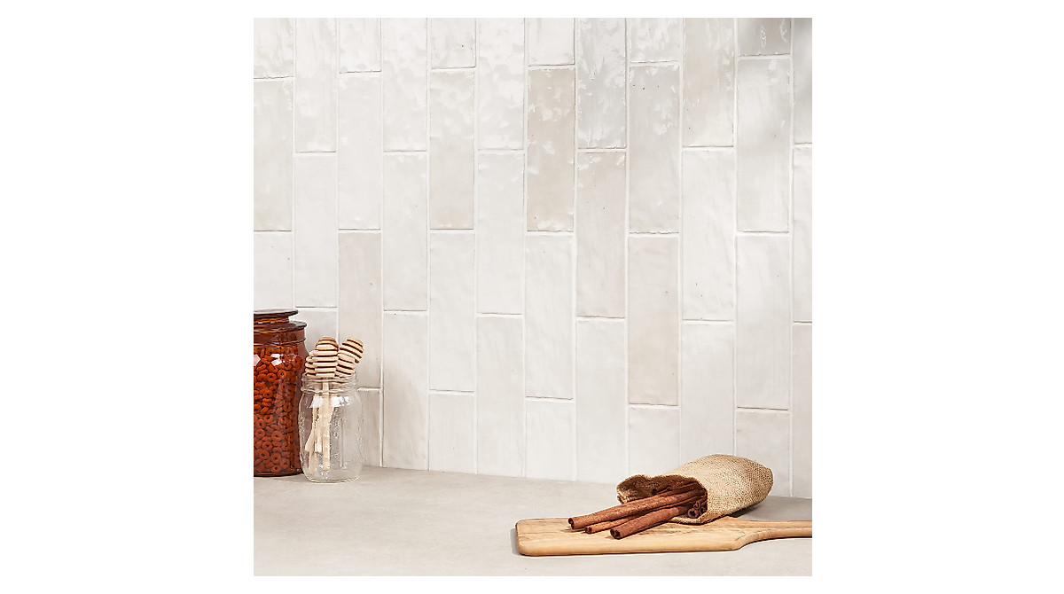 Kingston White Ceramic Wall Tile - 36 Pieces, 5.38 Sq. Ft.