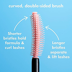 e.l.f. Lash 'N Roll Mascara, Curling Mascara For Visibly Lifted Lashes, Lifts & Separates Lashes. Long-Lasting Formula, Vegan & Cruelty-Free, Black