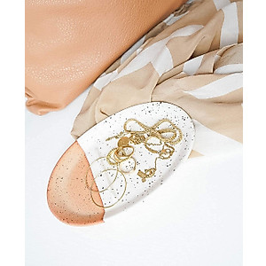 Bursera Terracotta Plate, Tree Planted with Every Order, Oval Smudging Plate for White Sage, Palo Santo Sticks, Decorative Plate, Smudge and Jewelry Plate