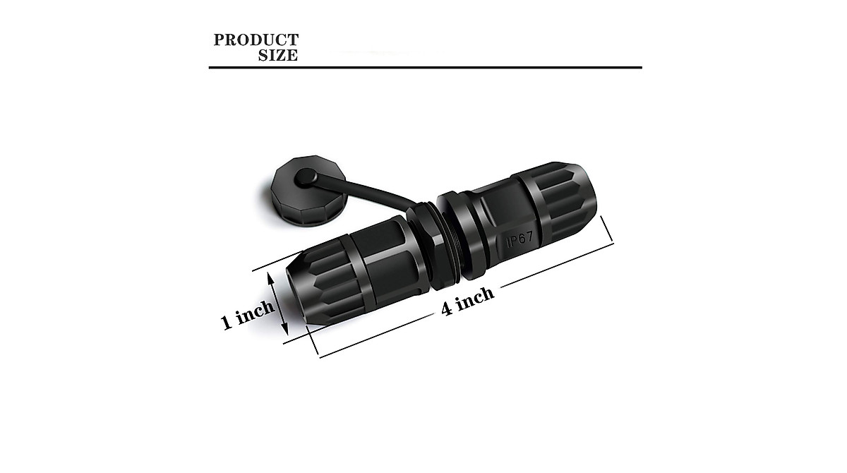 Waterproof RJ45 Ethernet Connector Female to Female IP68 Outdoor Coupler