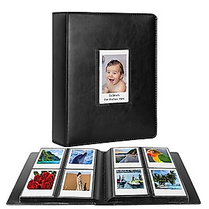 288 Vertical Photos for Instax Mini Photo Album, Front Window, Photo Album 2x3 For Fujifilm Instax Mini Film 7s 8 9 11, Polaroid 300, HP Sprocket, K-pop Photocards (Silver)