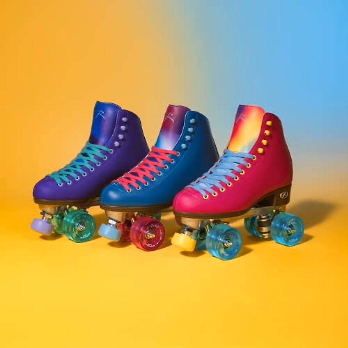 Riedell Orbit Roller Skate - Outdoor Womens Quad Roller Skate | Ultraviolet | Size 8