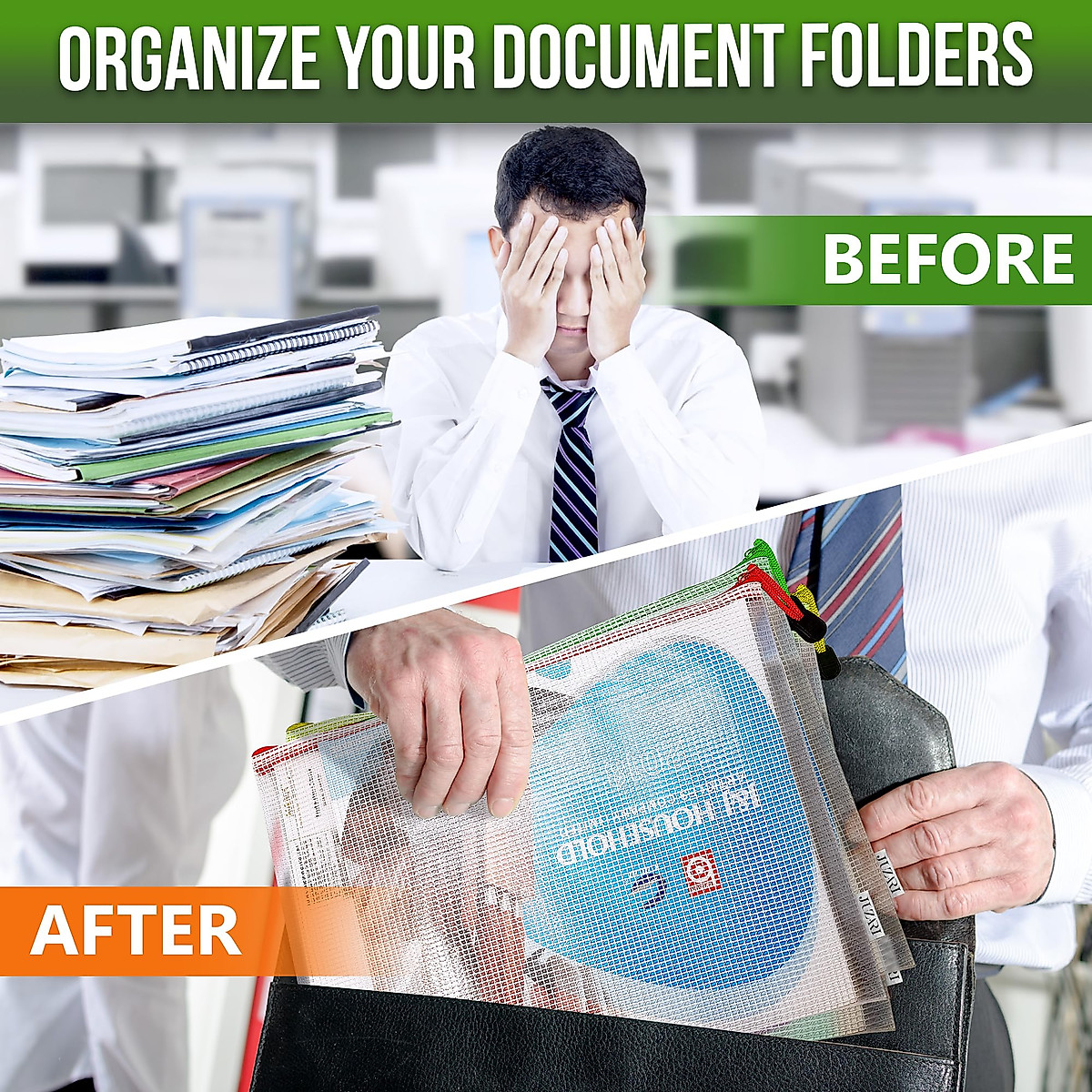 5 Pack Mesh Zipper Pouch Bags A3 - Plastic Zipper Pouches for Organizing 17.7x12.6 inch - Game Storage Bags - Puzzle Organizer Bags - Large Zipper Pouch Bag - Mesh Pouch with Zipper - Puzzle Bags