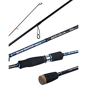 LITTMA Trout Rod7‘3“Panfish Rod Trout Fishing Rod Light &Ultralight Fishing Rod Crappie Rods Ultralight Spinning Rod 2 Piece Graphite Lightweight Trout Rods Spinning Ultra Light Fishing Spinning Rod
