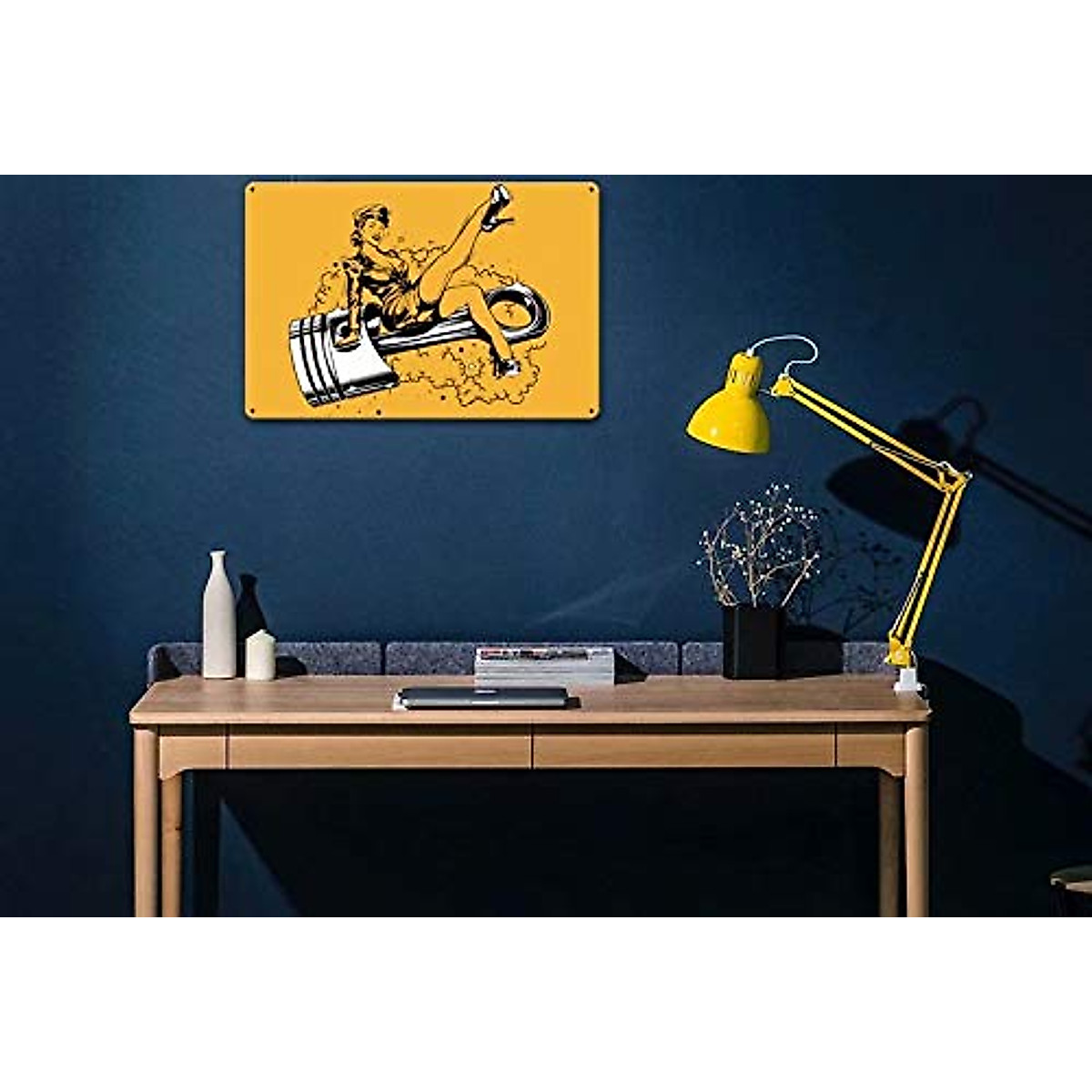 Joeaney New Tin Sign Aluminum Retro 1962 Busch Bavarian Beer Vintage Metal Sign 8 X 12 Inch