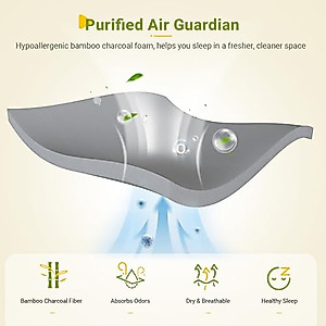 Avenco California King Mattress, 12 Inch Innerspring Mattress with Gel Memory Foam, Comfort Foam and Individually Pocket Springs for Motion Isolation, Pressure Relief, CertiPUR-US Certified