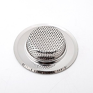 Drain Hair Catcher(3 Pack), Shower Drain Cover for Bathtub, Kitchen Sink Strainer, Stainless Steel Bathroom Sink, Drain Stopper Sizes 4.5"