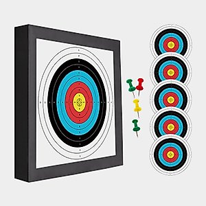 - QI HUO JU - Archery Target for Backyard Adult Portable EVA Foam Bow Targets High-Density Arrow Practice Target for Youth Indoor Outdoor Shooting (EVA Target)