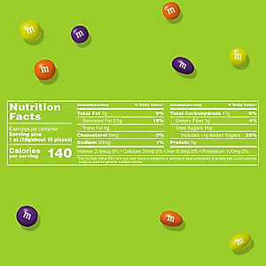 M&M'S Mad Scientist Mix Peanut, Peanut Butter & Milk Chocolate Assorted Halloween Candy, 8 oz Bag