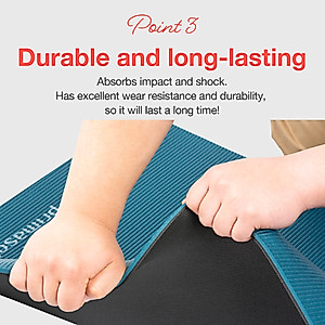 Primasole Yoga Mat Eco-Friendly Material 1/2"(10mm) Non-Slip Yoga Pilates Fitness at Home & Gym Twin Color Jango Green/Black PSS91NH075A