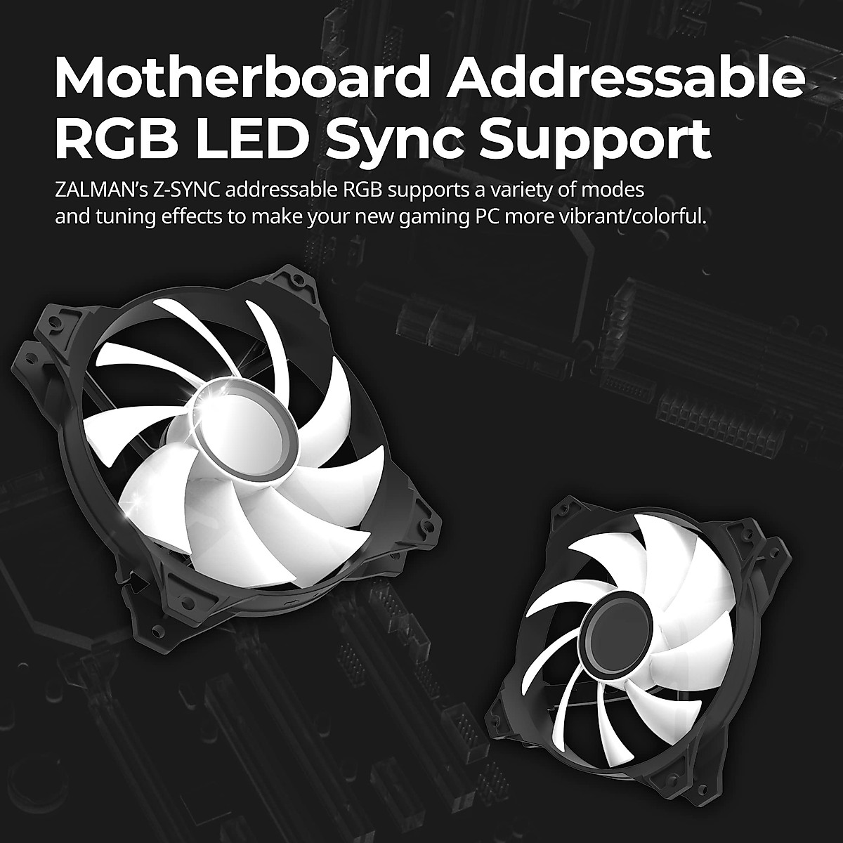 Zalman IF120 Infinity Mirror ARGB 120mm Case Fans, Silent 3-Pin Addressable RGB Fans for Computer Case & Liquid Radiator, 1200RPM Smooth and Silent Fans, 55.2 CFM, ARGB Controller Included (3 Pack)