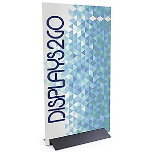 Displays2go Sign Clamp with Wedge Design, Supports Posters up to 1.5” Thick, Steel – Black (FLRHLD36BK)
