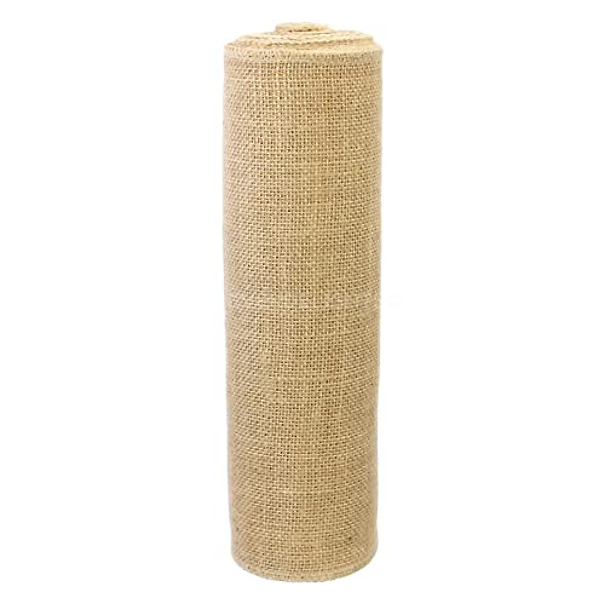 CleverDelights 12" Premium Burlap Roll - 10 Yards - No-Fray Finished Edges - Natural Jute Burlap Fabric