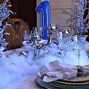 TONIFUL 40 Inch Number 1 Balloon Laser Dark Blue Digital 1 Balloon Giant Foil 1 Navy Blue Balloons for 1st Birthday Party Engagement 1st Anniversary Celebration Graduations Decorations Supplies