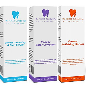 The Veneer Collection Maintenance & Whitening Kit, Whiten Veneers, Removes Stains, Porcelain Veneers, Composite Veneers