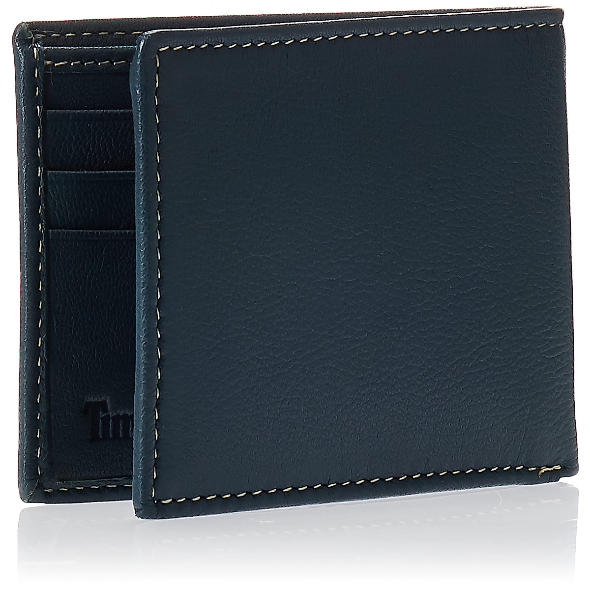 Timberland Men's Blix Slimfold Leather Wallet, Navy, One Size