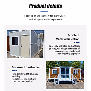 Standard Expandable Container House with Bathroom Kitchen Small Den prefab 20ft 40ft Foldable Container House for Living
