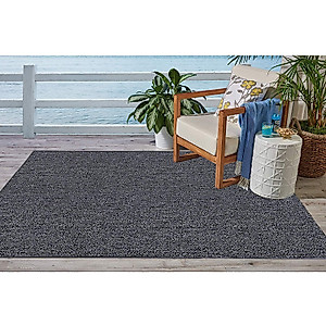 Ambiant Broadway Collection Pet Friendly Indoor Outdoor Area Rugs Grey - 9' x 12' - Stain Resistant Elegance, Easy Machine Wash Care- Perfect for Weddings & Everyday Use!