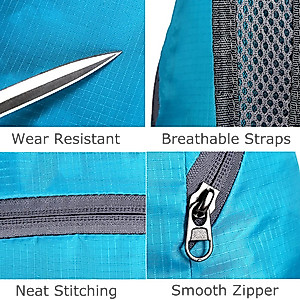 TRIYO Hiking Backpack Foldable lightweight Packable daypack Casual Small for Travel Work Sport Camping Navy Blue, One Size