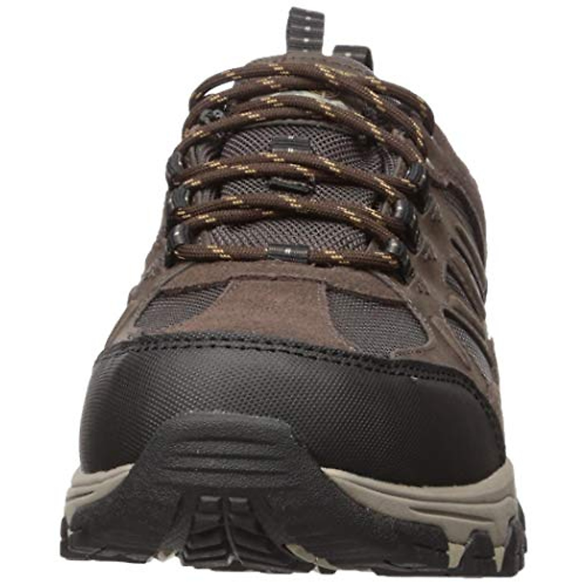 Skechers Men's Selmen-Enago Trail Oxford Hiking Shoe, Chocolate, 13 Extra Wide US