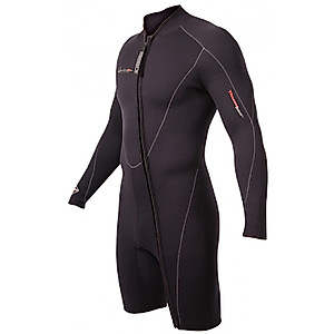 Henderson Man Thermoprene Long Sleeve 3mm Shorty / Jacket (Front Zip) Scuba Diving Wetsuit-Medium