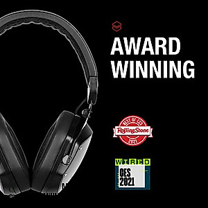 V-MODA M-200 ANC Noise Cancelling Wireless Bluetooth Over-Ear Headphones with Mic for Phone-Call, Matte Black