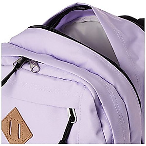 JanSport Main Campus Backpack - Travel, or Work Bookbag w 15-Inch Laptop Sleeve and Dual Water Bottle Pockets, Pastel Lilac