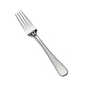 Gourmet Basics by Mikasa Satin Symmetry Stainless Steel Dinner Fork, Set of 10