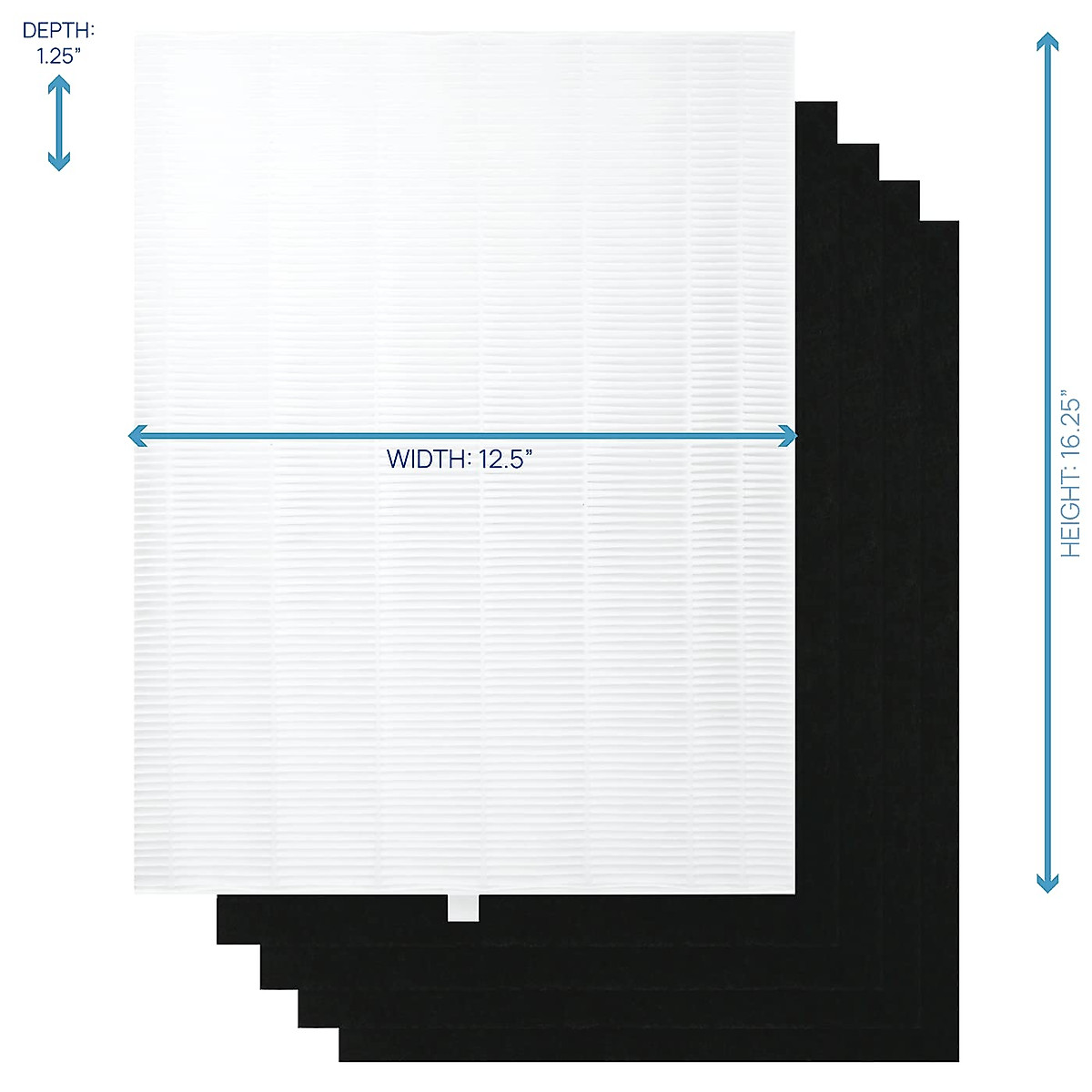 Filter Bros 115115 Replacement HEPA Filter A Fits Winix Plasmawave 5500-2 5300-2